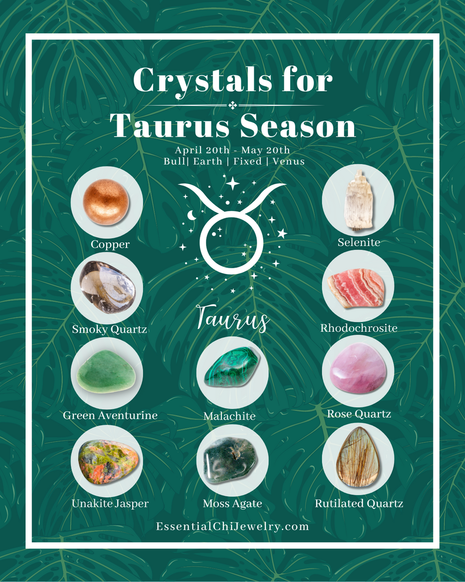 Crystals for Taurus Zodiacs – Essential Chi Jewelry